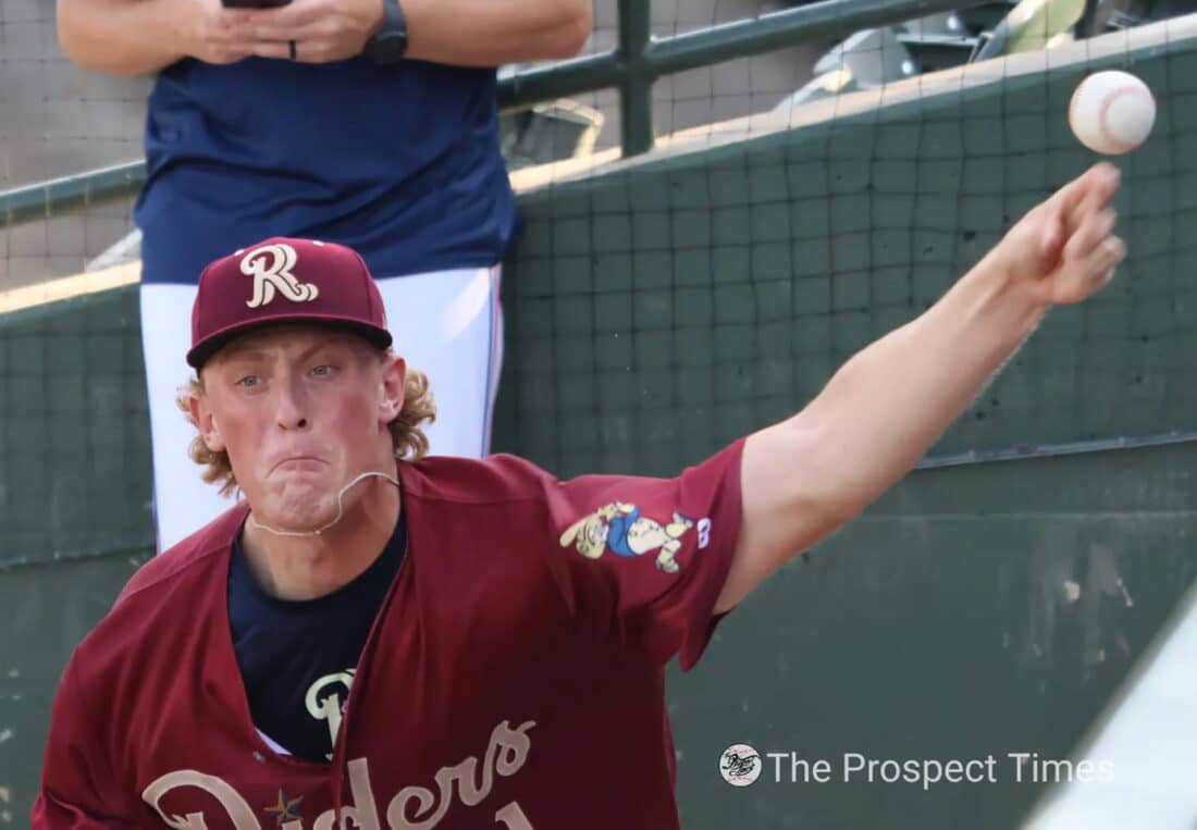 Texas Rangers Prospect Kohl Drake Shines at Riders Field