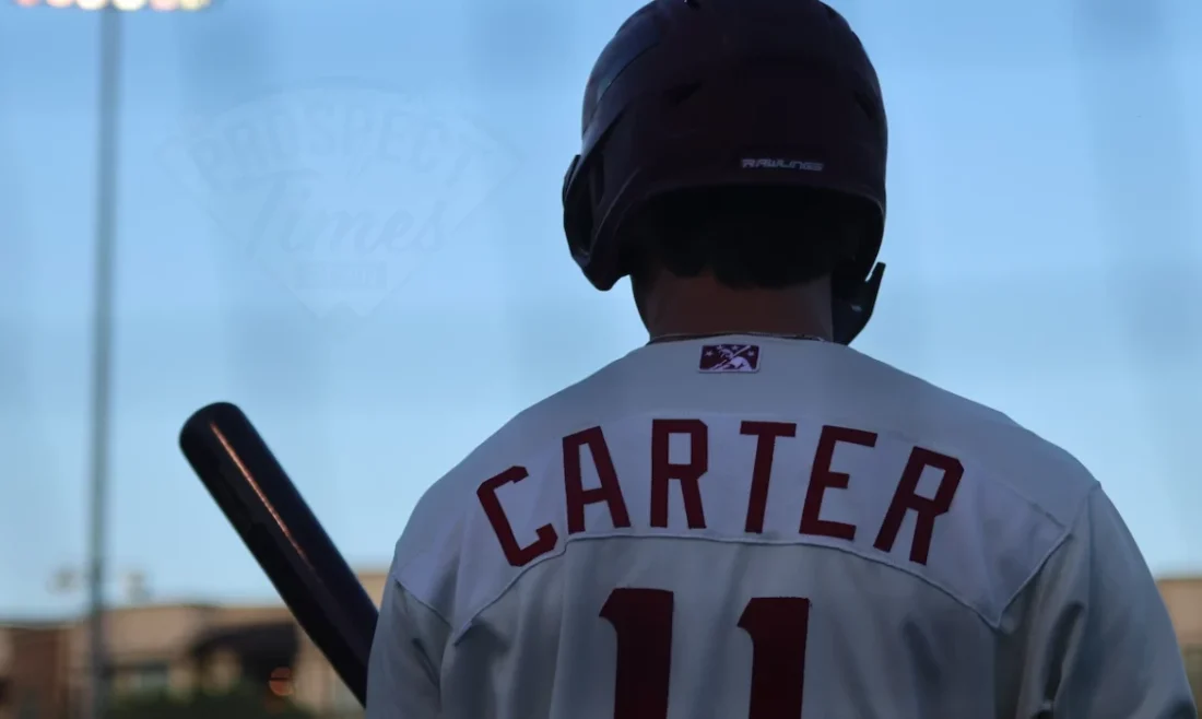 Evan Carter Not On the Opening Day Roster. Why Is That Good?